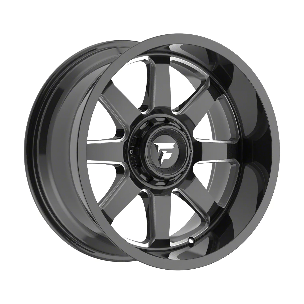 Fittipaldi Offroad Bronco FA16 Gloss Black Milled 6-Lug Wheel; 20x10 ...
