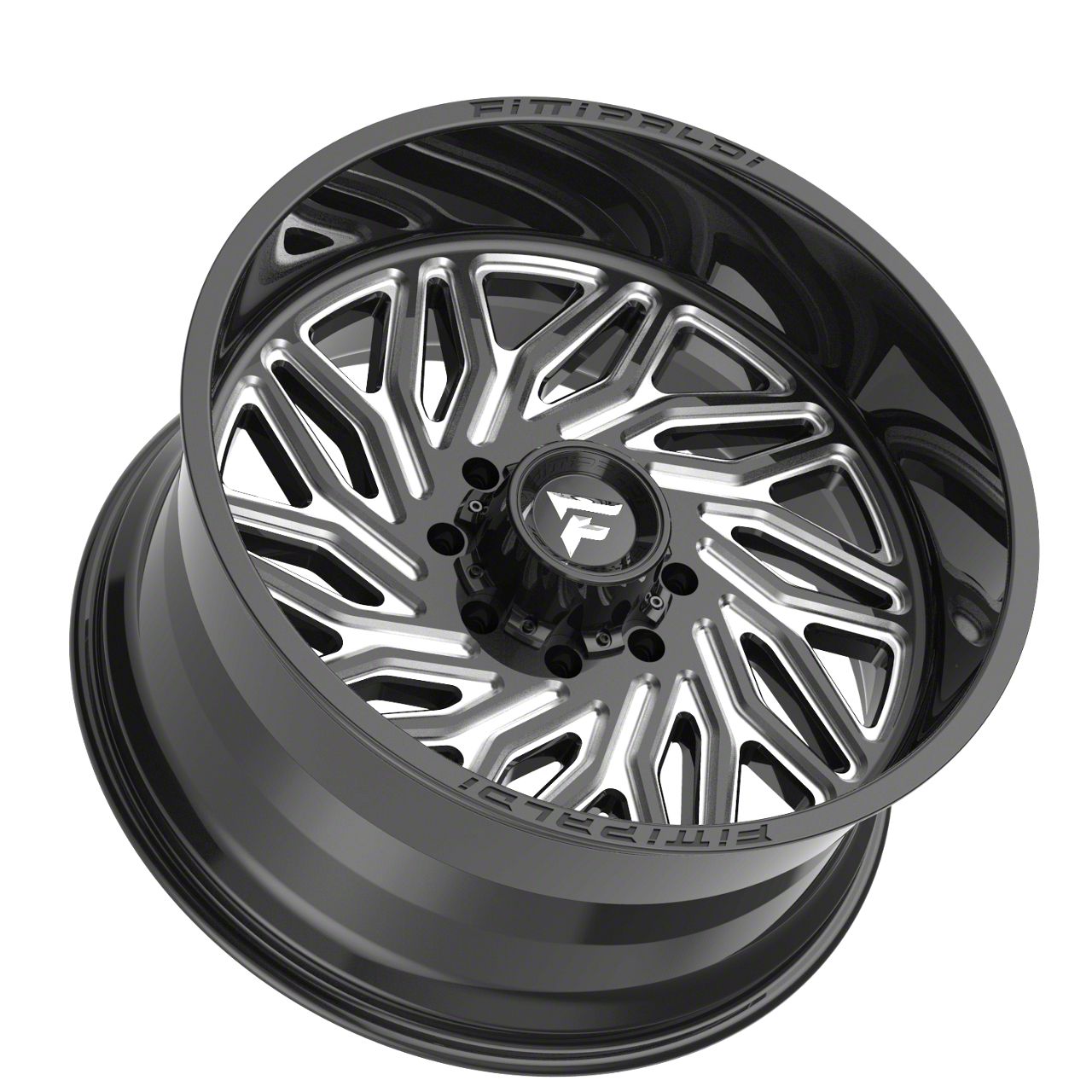 Fittipaldi Offroad Bronco FA13 Gloss Black Milled 6-Lug Wheel; 24x12 ...