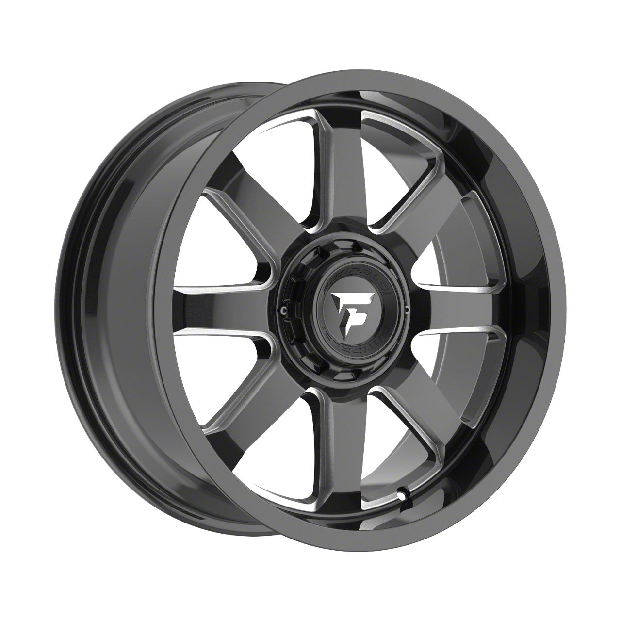 Fittipaldi Offroad Jeep Cherokee FA16 Gloss Black Milled Wheel; 20x9 ...