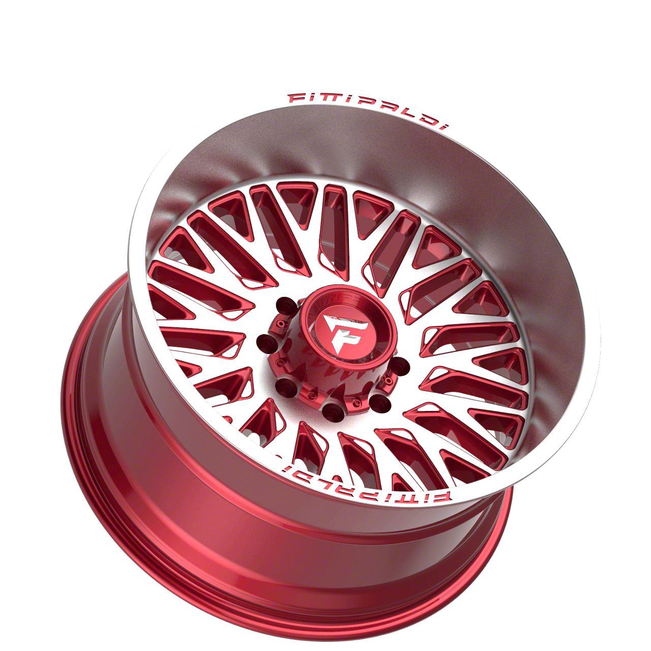 Fittipaldi Offroad Tacoma FA07MR Gloss Red Machined 6-Lug Wheel; 22x12 ...
