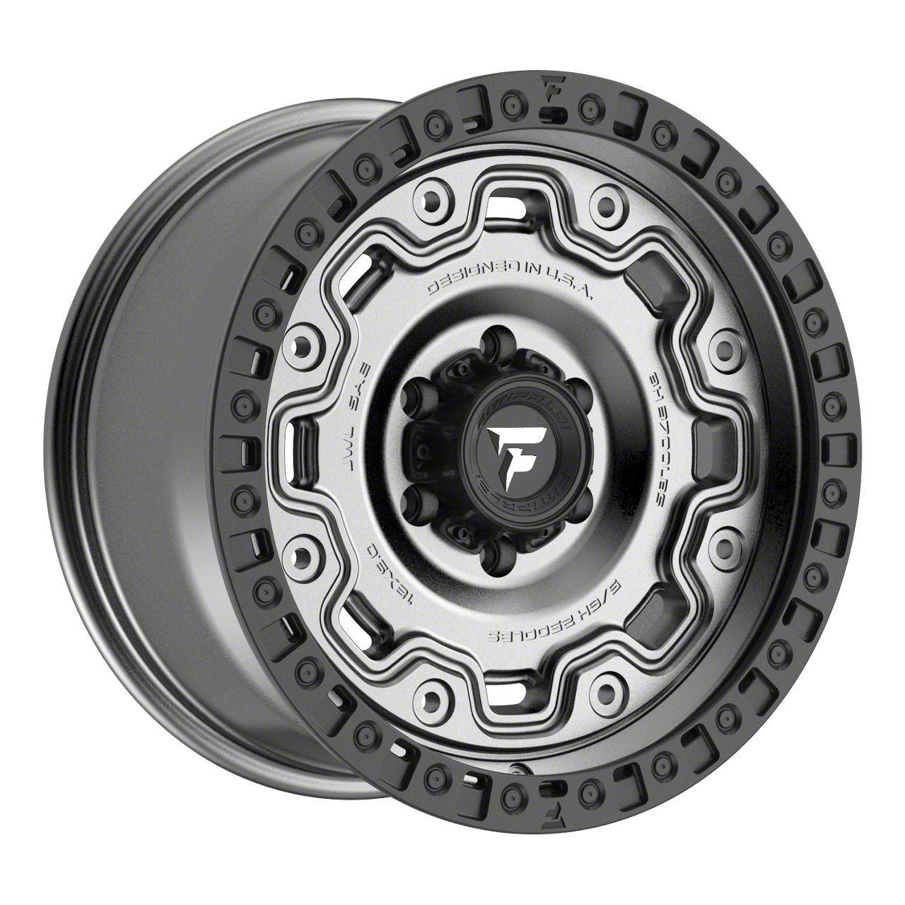 Fittipaldi Offroad Tacoma FT100 Satin Anthracite with Satin Black Lip 6 ...