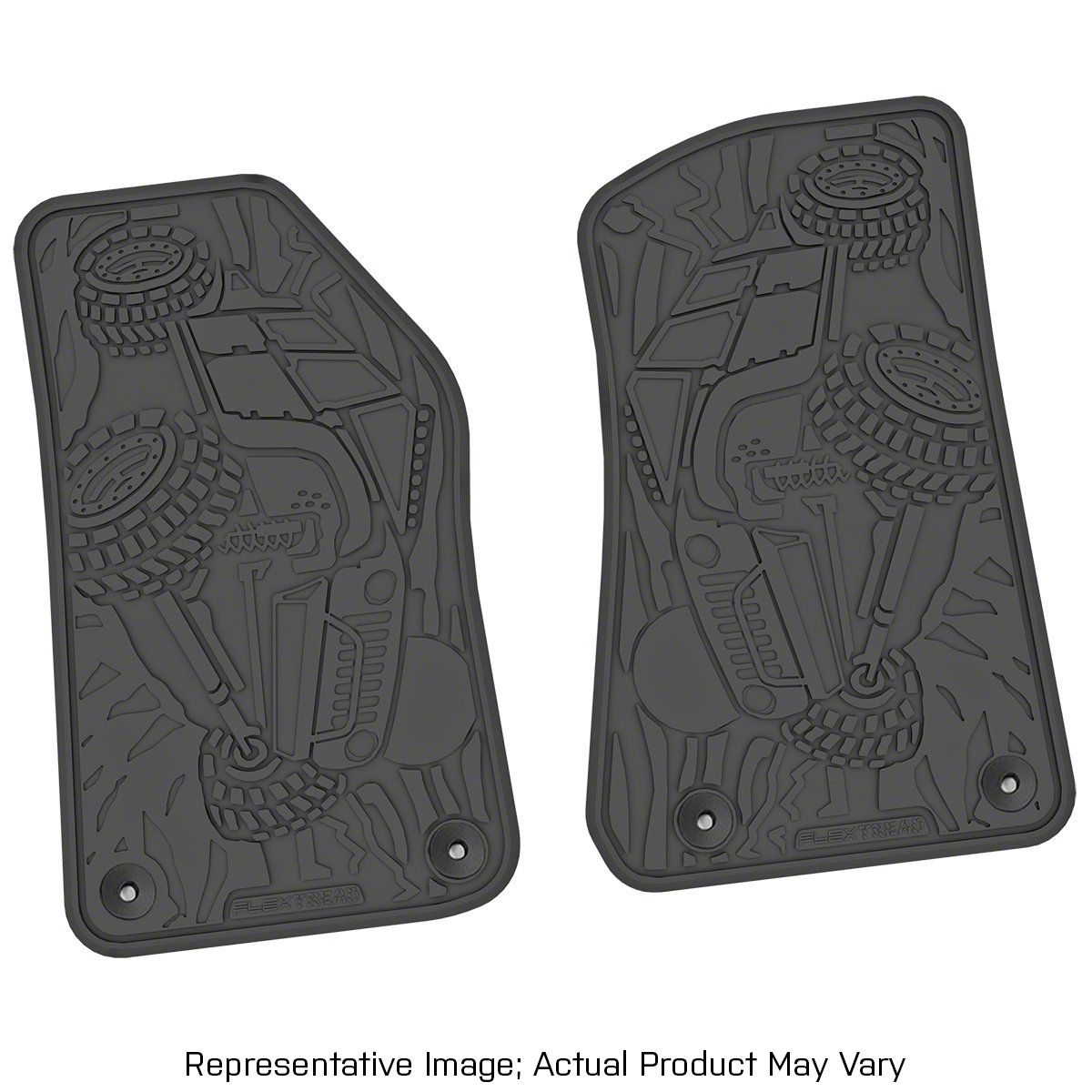 Jeep Wrangler Factory Floorpan Fit Tire Tread/Scorched Crawler Scene ...