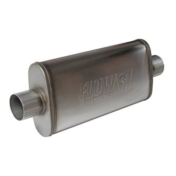 Flowmaster Jeep Wrangler FlowFX Center/Center Muffler; 3-Inch Inlet/3 ...