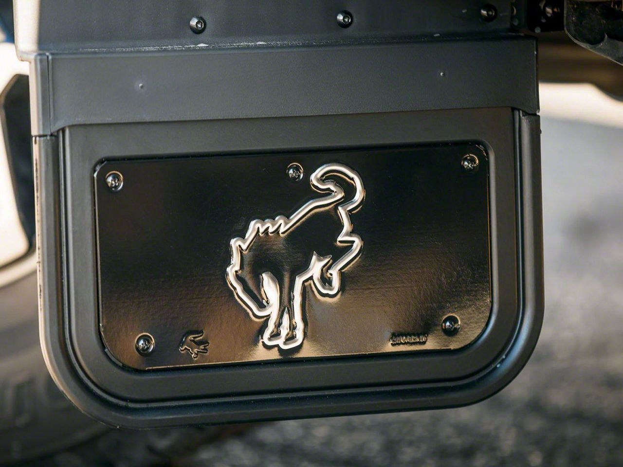 Ford Bronco Gatorback Splash Guards with Bucking Bronco Logo; Rear Pair ...