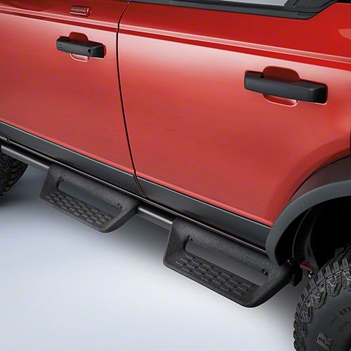 Ford Performance Bronco Off-Road Hoop Steps; Textured Matte Black M ...