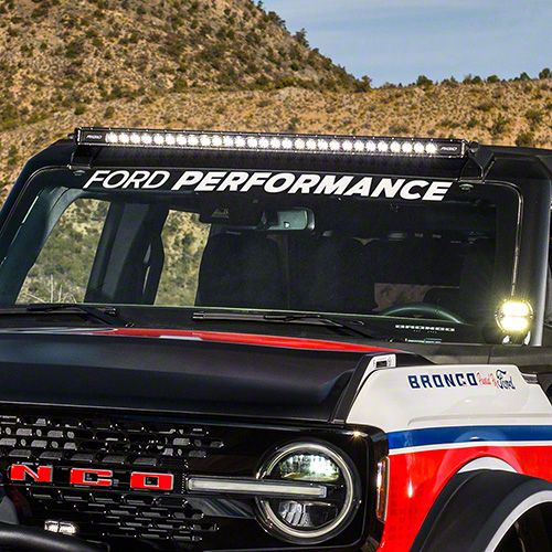 Ford Performance Bronco Windshield Banner; White M-1820-BRW (21-24 ...