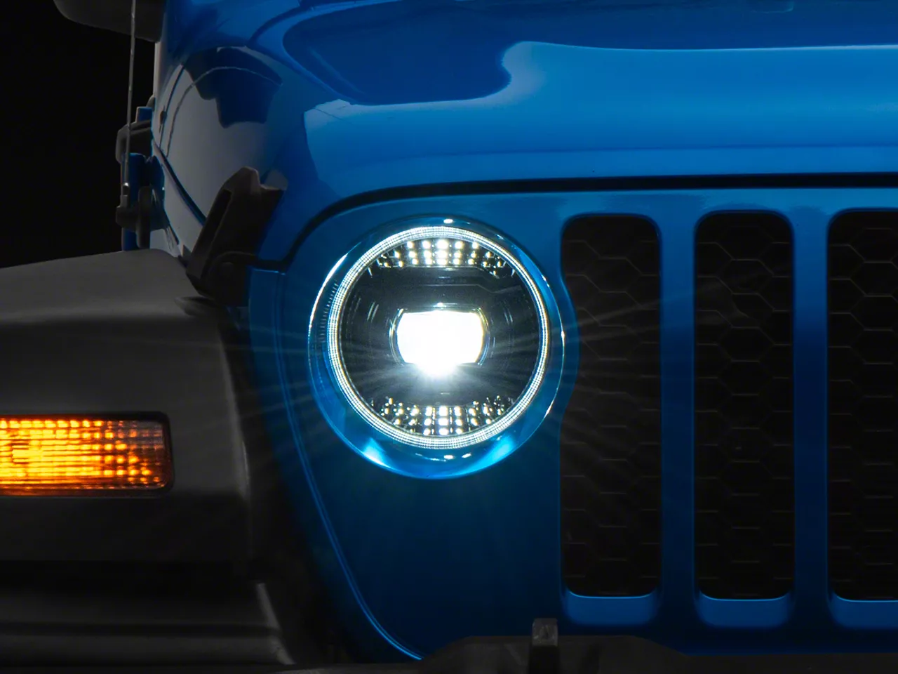 Diode Dynamics Jeep Gladiator Elite LED Headlights; Black Housing ...