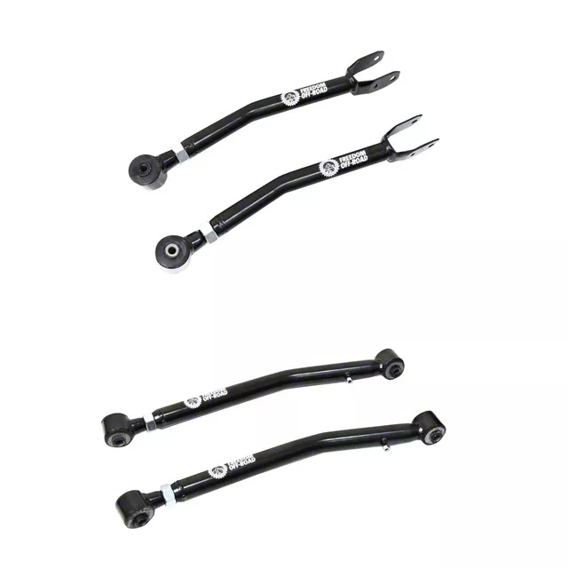 Freedom Offroad Jeep Wrangler Adjustable Front Control Arms for 0 to 4.50-Inch Lift FO-J704FU ...