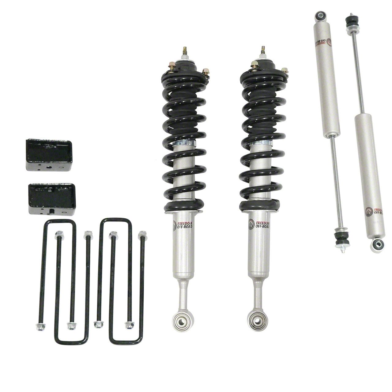Freedom Offroad Tundra 3-Inch Front Lift Struts with Rear Lift Blocks ...