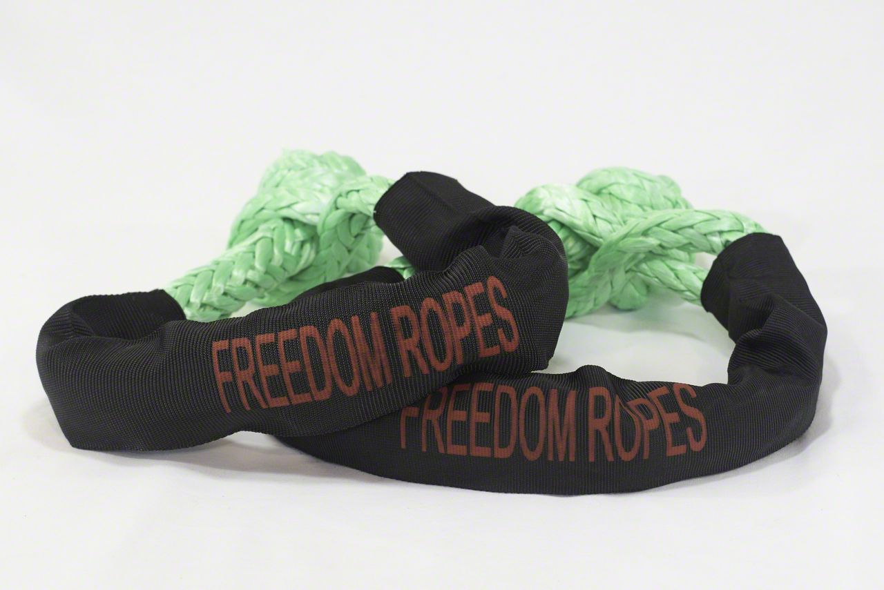 Freedom Ropes Jeep Gladiator 3/8-Inch Synthetic Soft Shackle; Neon ...
