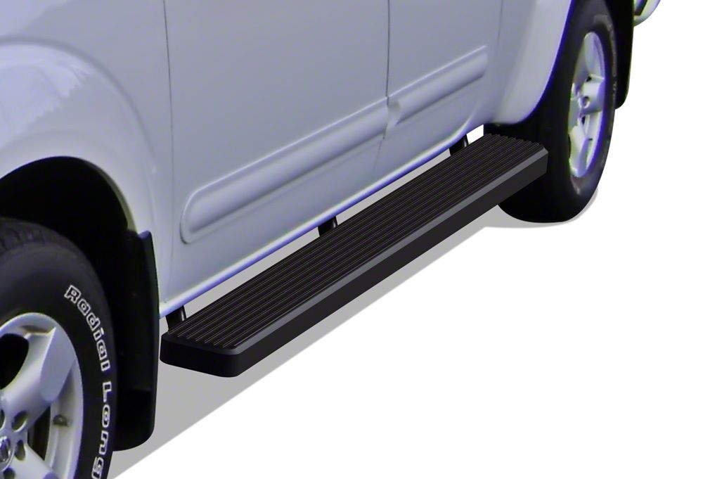 Frontier 6-Inch Wheel-to-Wheel Running Boards; Black (05-24 Frontier ...