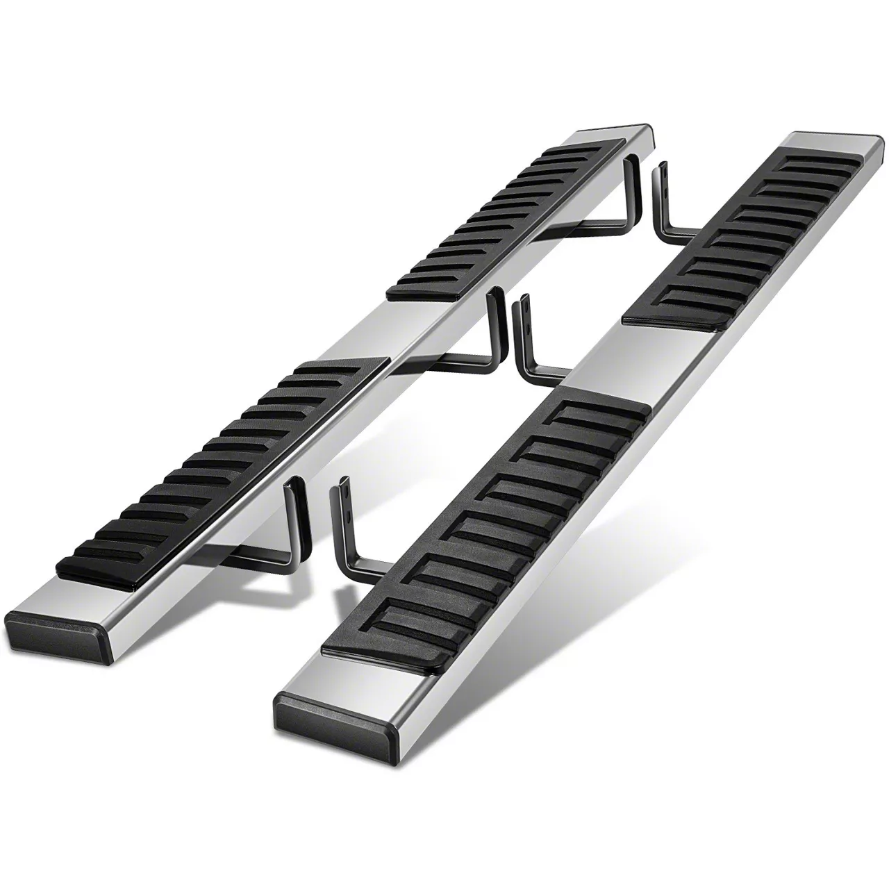 Frontier 6.75-Inch Wide Flat Running Boards; Chrome (05-26 Frontier ...