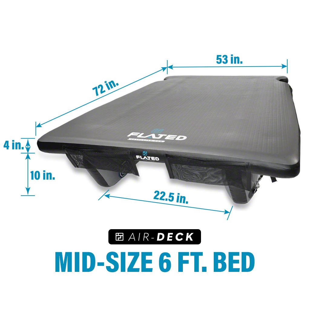 Frontier Air-Deck Raised Platform; Mid-Long (05-26 Frontier w/ 6-Foot ...