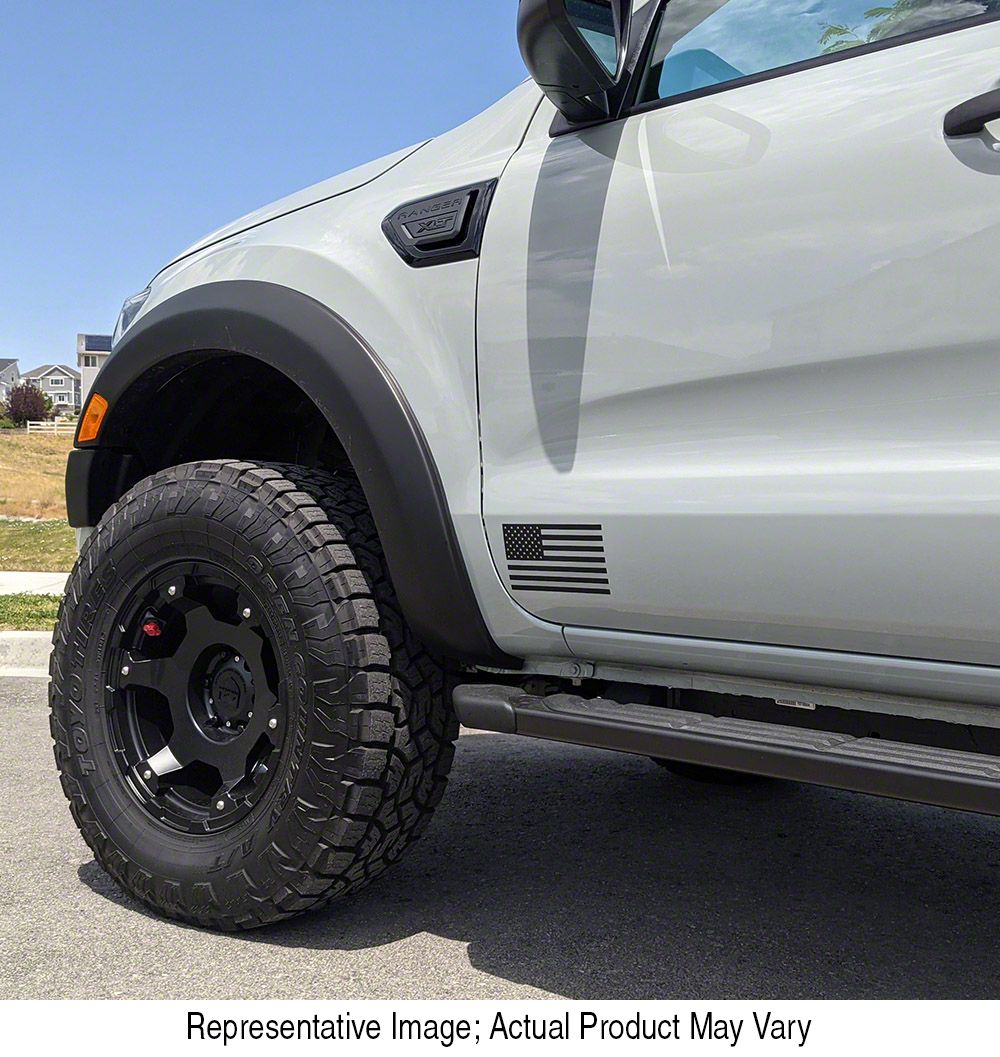 Frontier American Flag Side Decals; Red (Universal; Some Adaptation May ...