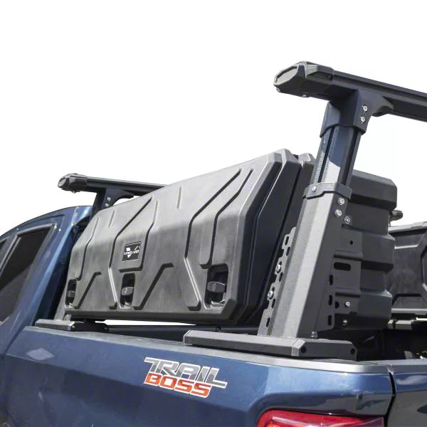 Frontier Bed Rack with Tool Box; Black (05-26 Frontier) - Free Shipping