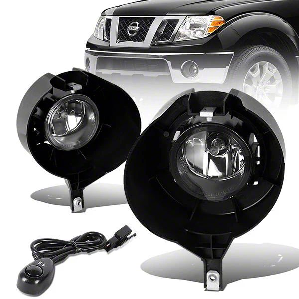 Frontier Fog Lights with Switch; Clear (05-15 Frontier w/ Chrome Bumper ...