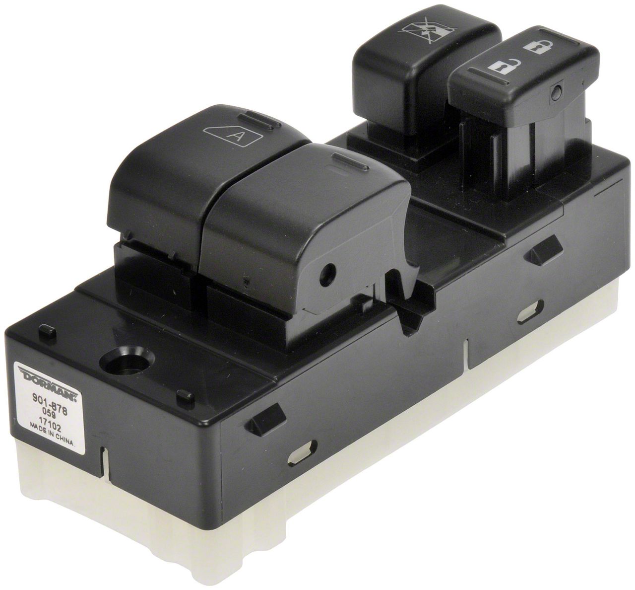 Frontier Front Window Switch 4-Button; Driver Side (08-21 Frontier King ...