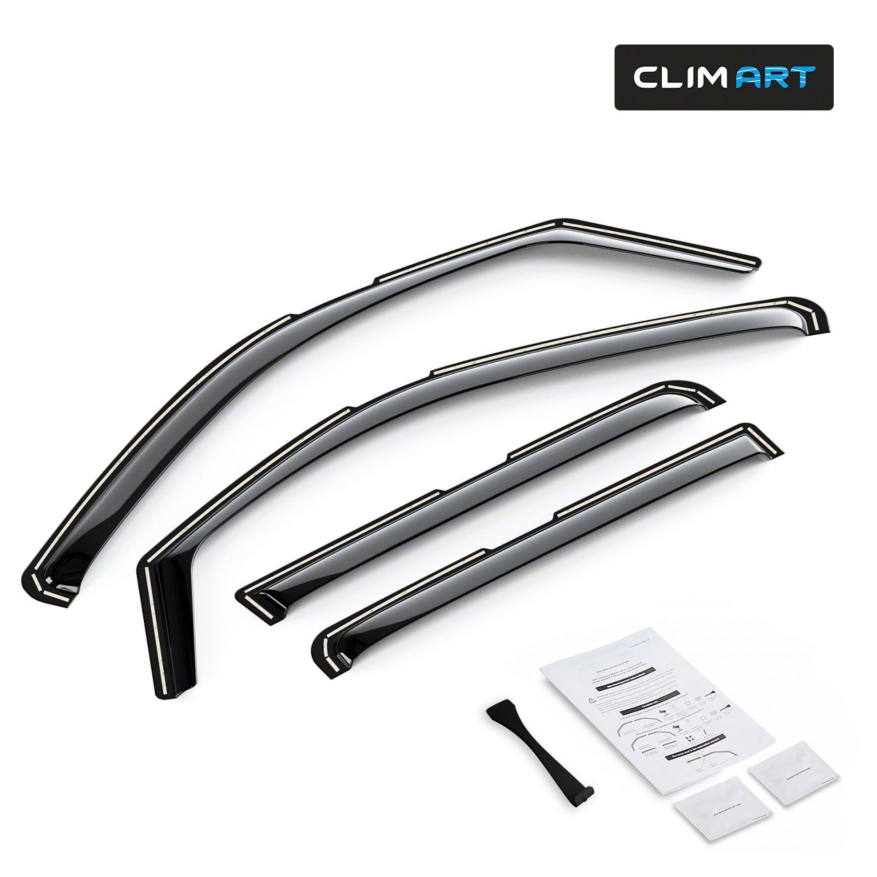 Frontier in-Channel Window Deflectors (22-26 Frontier Crew Cab) - Free ...