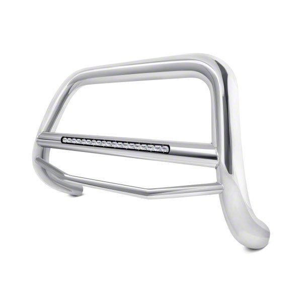 Frontier Max Beacon LED Bull Bar; Stainless Steel (05-21 Frontier ...