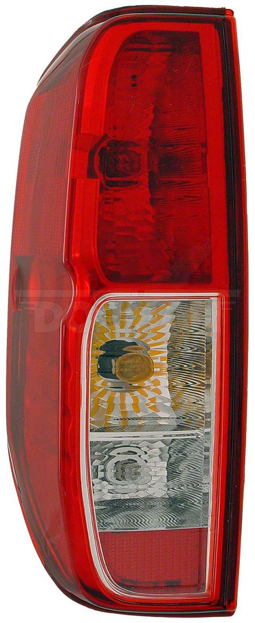 Frontier OE Style Tail Light; Chrome Housing; Red/Clear Lens; Driver ...
