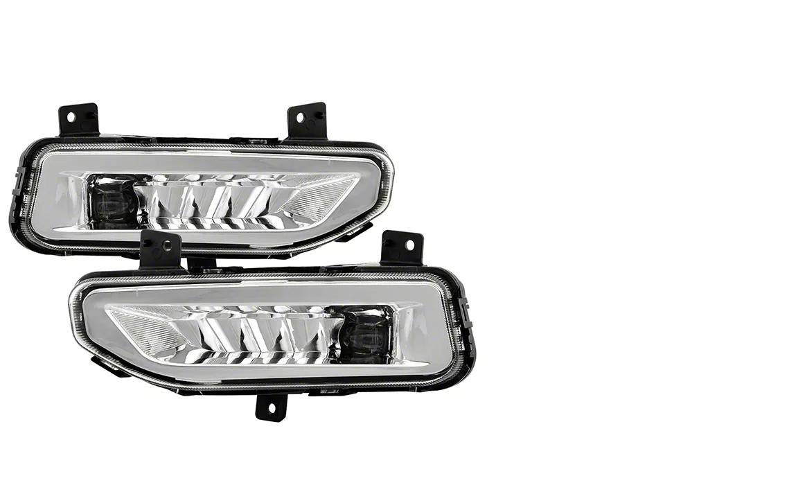 Frontier OEM Style Full LED Fog Lights with Switch; Clear (22-26 ...