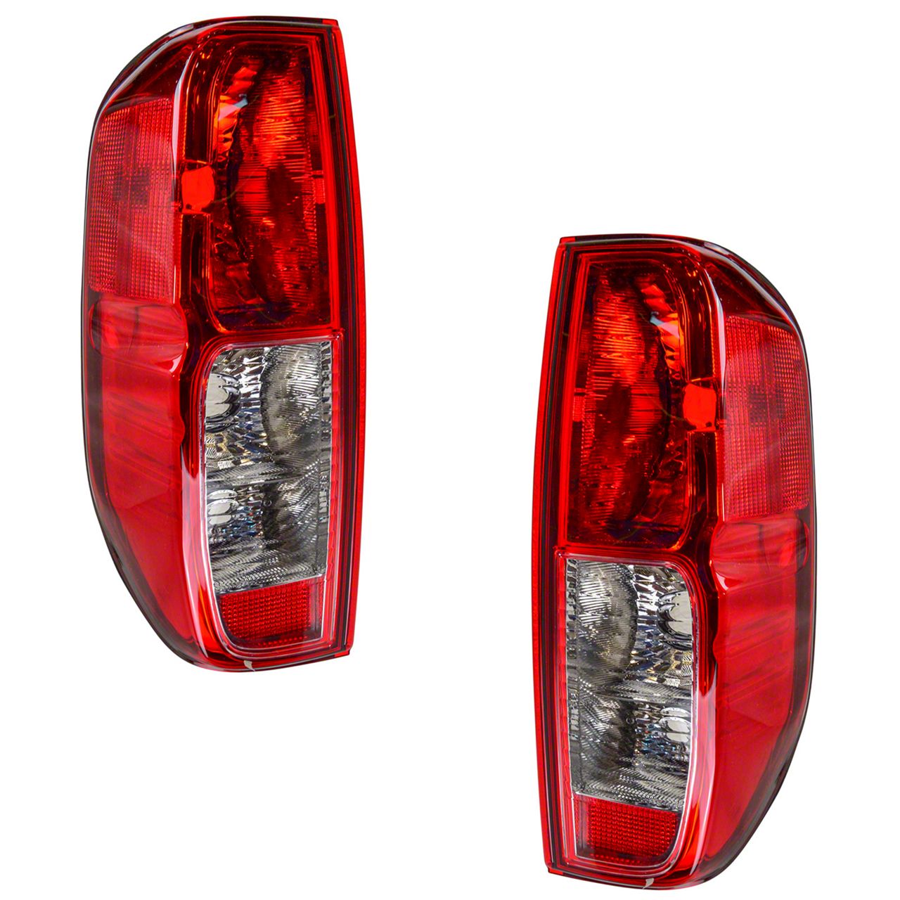 Frontier Tail Lights; Chrome Housing; Red Lens (05-14 Frontier) - Free ...