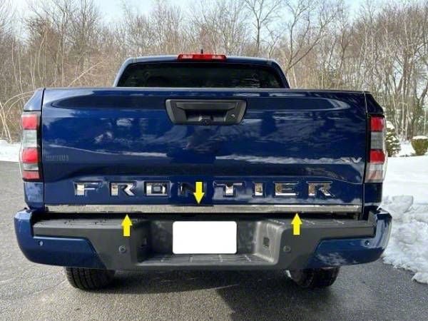 Frontier Tailgate Accent Trim; Stainless Steel (22-26 Frontier) - Free ...