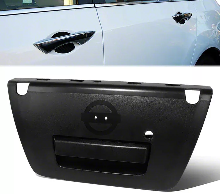 Frontier Tailgate Handle with Keyhole Opening; Textured Black (05-12 ...