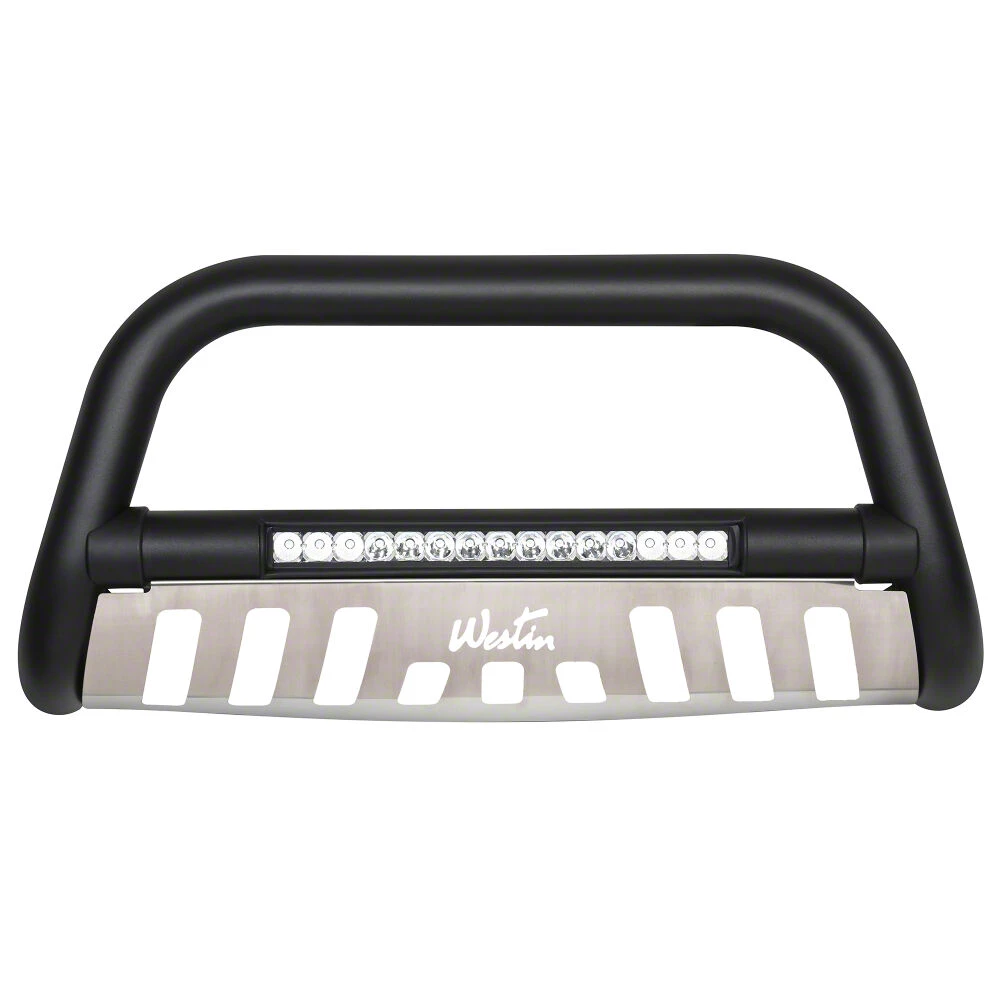 Frontier Ultimate LED Bull Bar; Stainless Steel (22-26 Frontier) - Free ...