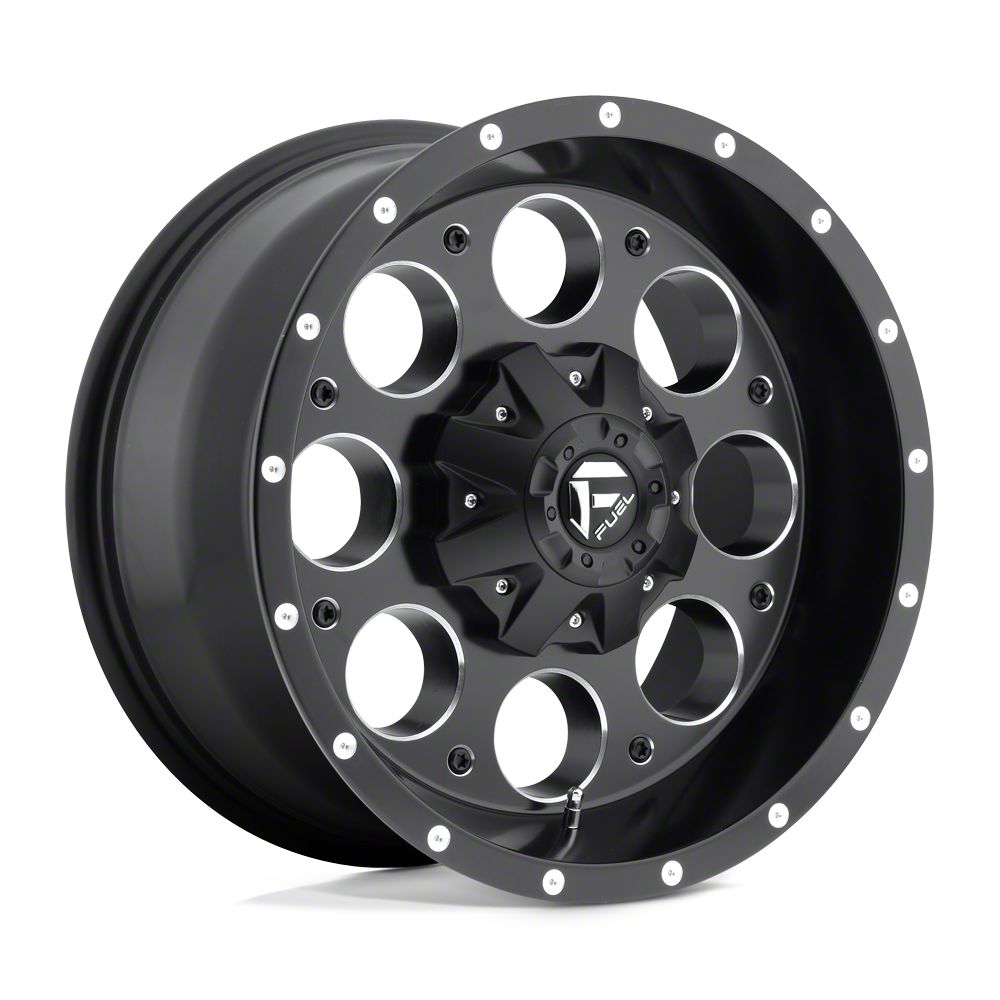 Fuel Wheels Tacoma Revolver Matte Black Milled 6-Lug Wheel; 16x8; 1mm ...