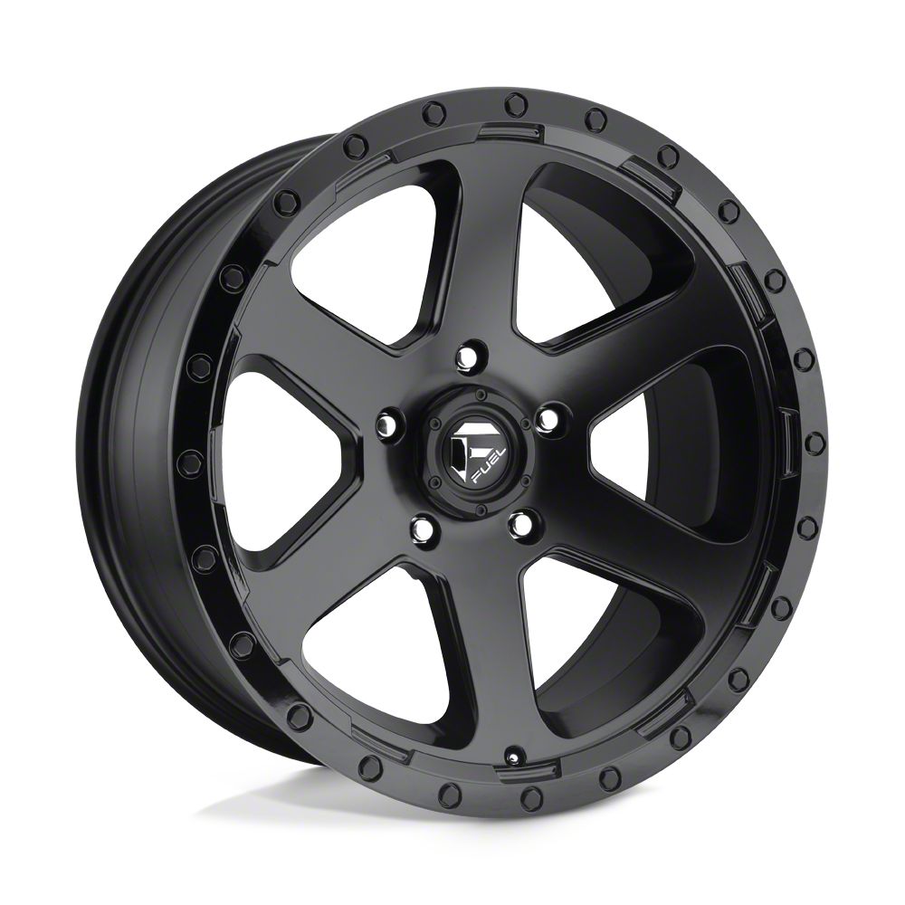 Fuel Wheels Toyota 4-Runner Ripper Matte Black with Gloss Black Lip 6 ...