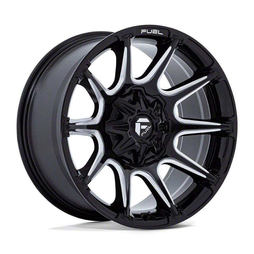 Fuel Wheels Toyota 4-Runner Super C Gloss Black Milled 6-Lug Wheel ...