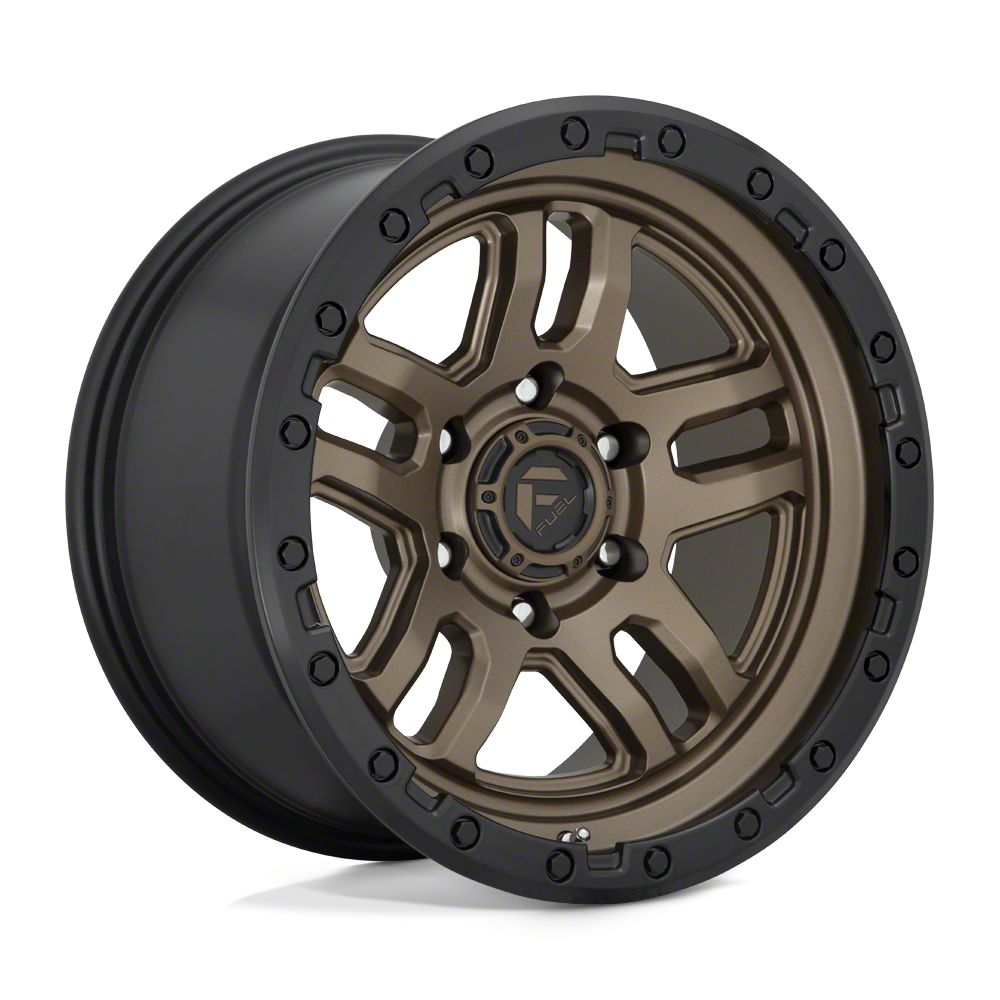 Fuel Wheels Jeep Gladiator Ammo Matte Bronze with Black Bead Ring Wheel ...