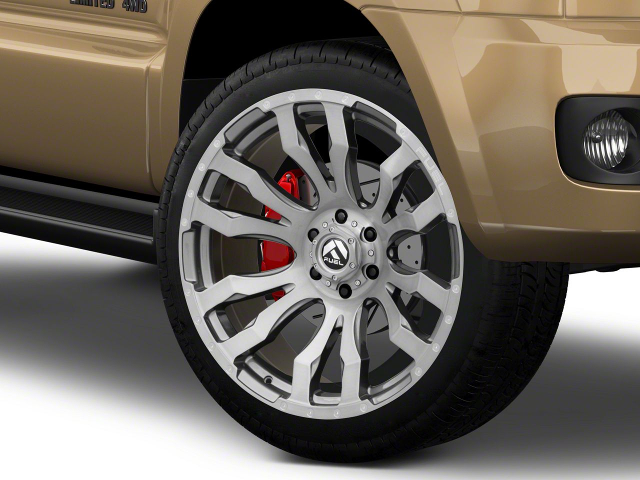Fuel Wheels Toyota 4-Runner Blitz Platinum Brushed Gunmetal 6-Lug Wheel ...