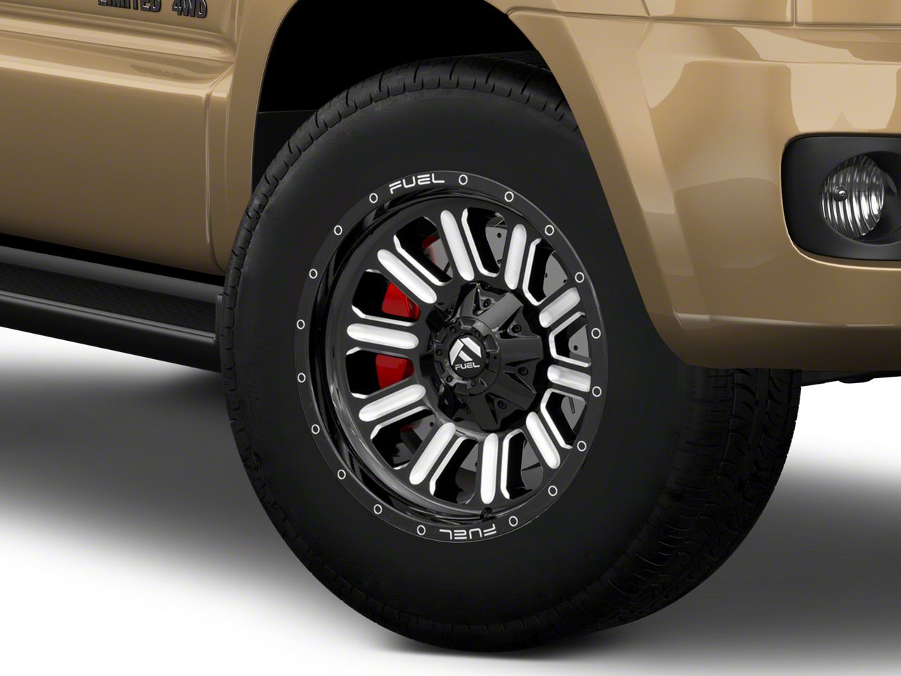 Fuel Wheels Toyota 4-Runner Hardline Gloss Black Milled 6-Lug Wheel ...