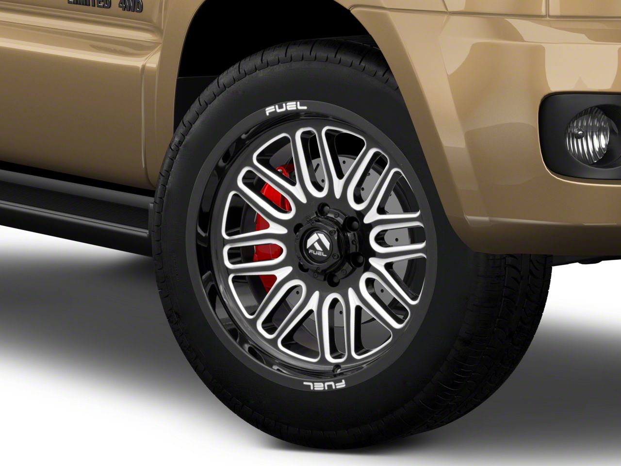 Fuel Wheels Toyota 4-Runner Ignite Gloss Black Milled 6-Lug Wheel; 20x9 ...