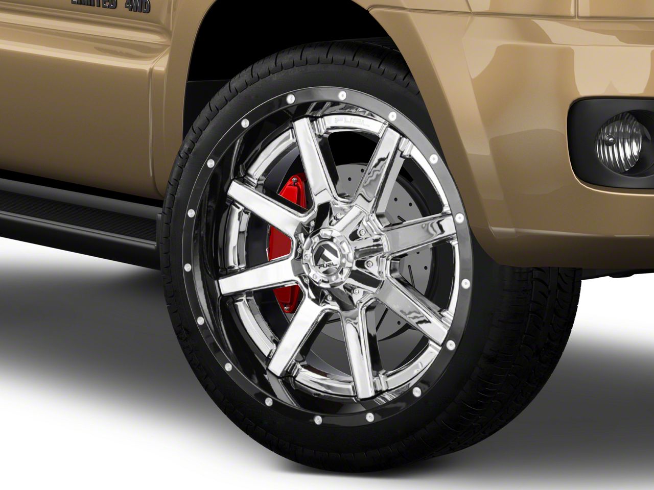 Fuel Wheels Toyota 4-Runner Maverick Chrome with Gloss Black Lip 6-Lug ...