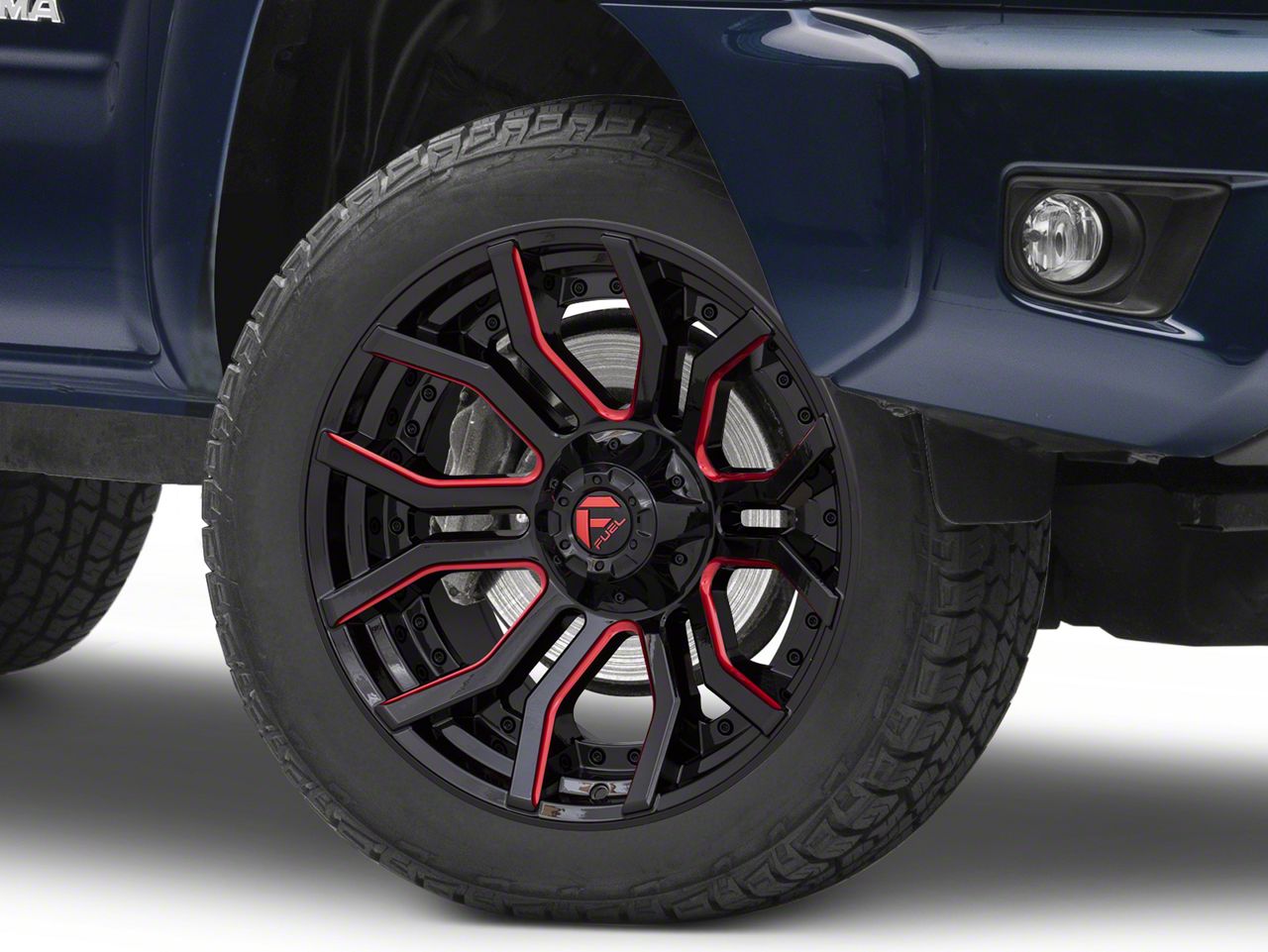 Fuel Wheels Toyota 4-Runner Rage Gloss Black Red Tinted 6-Lug Wheel ...