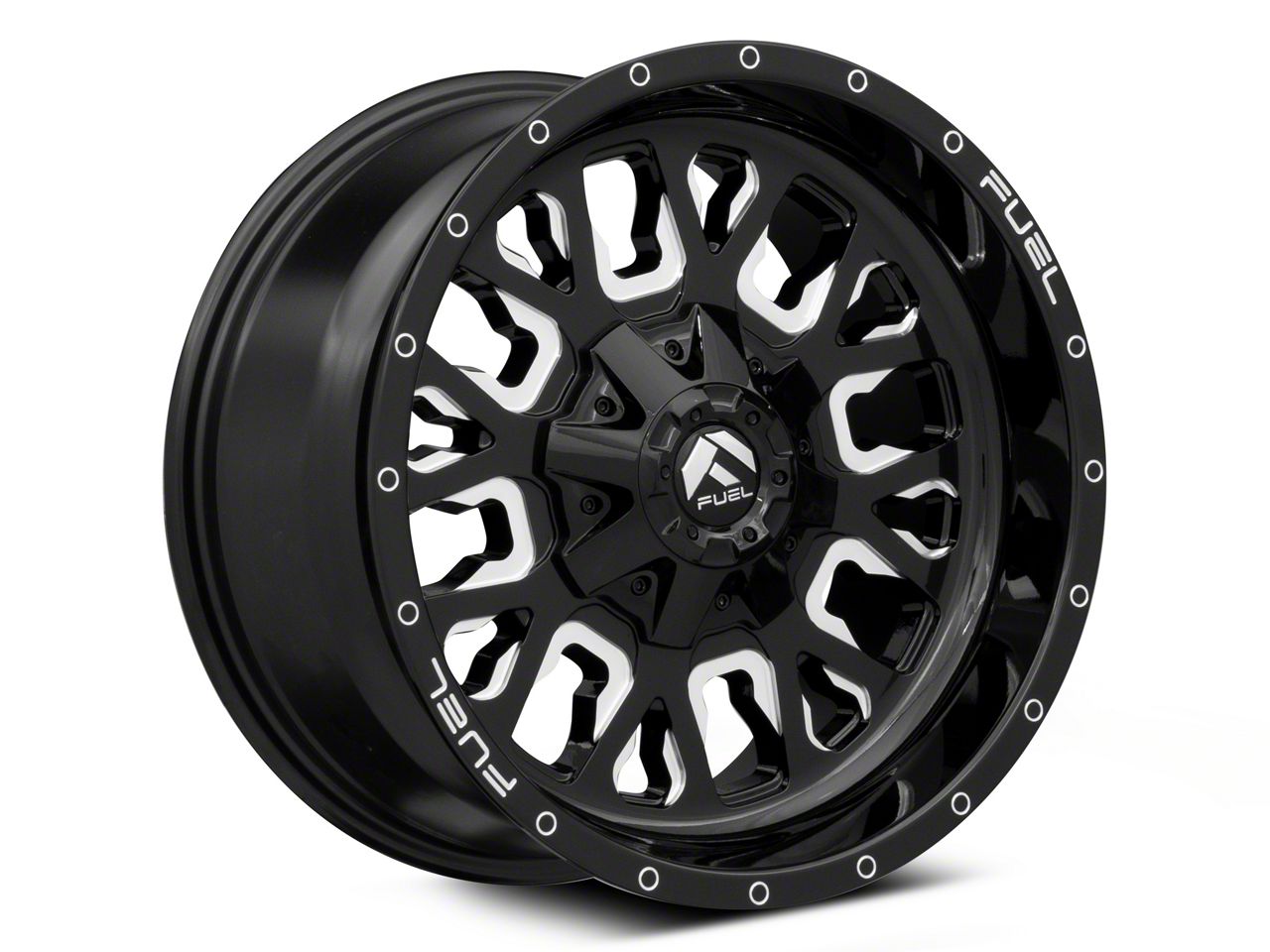 Fuel Wheels Toyota 4-Runner Stroke Gloss Black Milled 6-Lug Wheel ...