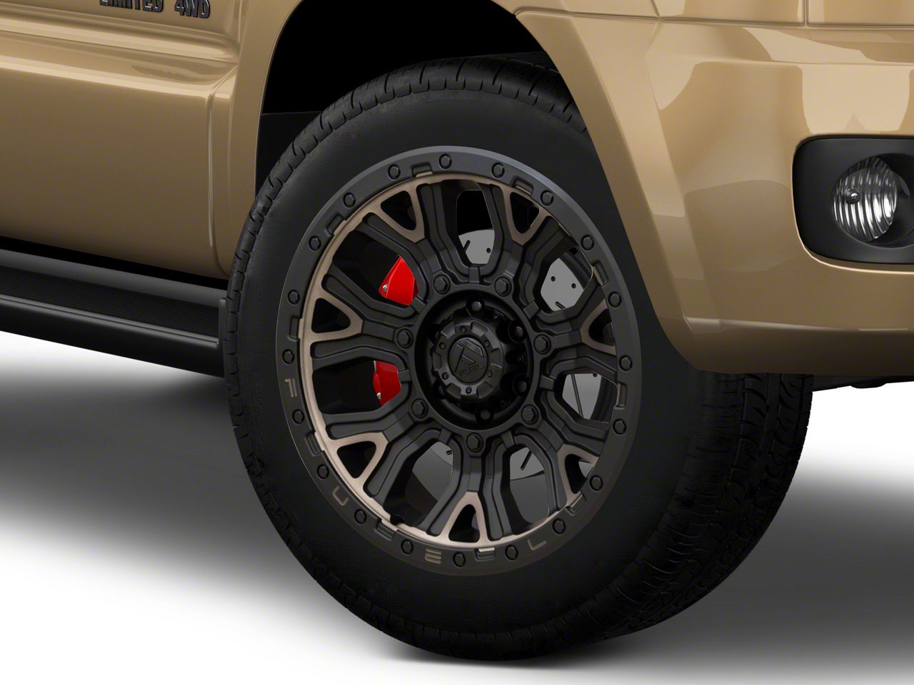 Fuel Wheels Toyota 4-Runner Traction Matte Black with Double Dark Tint ...