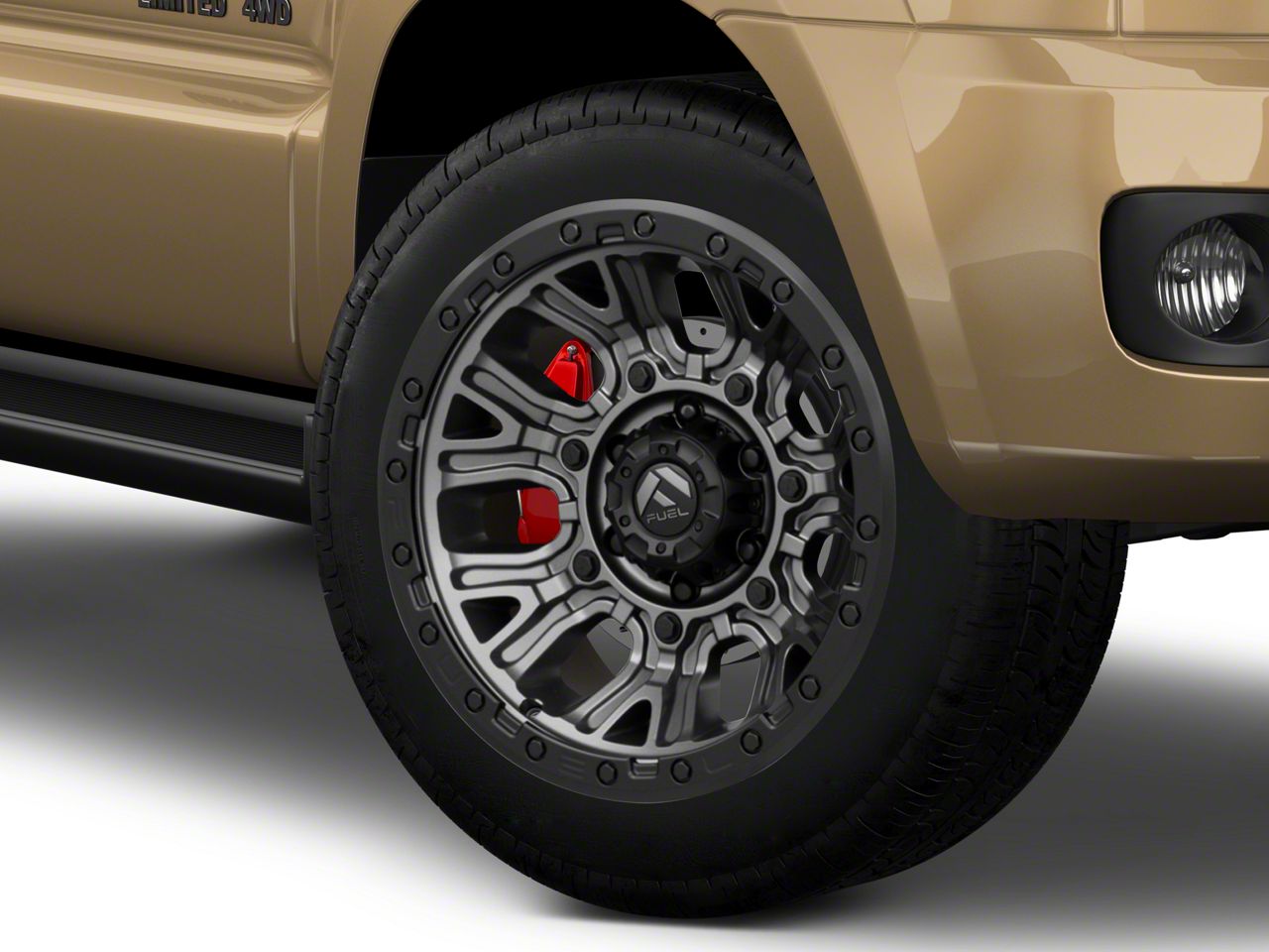 Fuel Wheels Toyota 4-Runner Traction Matte Gunmetal with Black Ring 6 ...