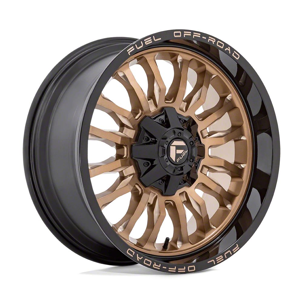 Fuel Wheels Titan Arc Platinum Bronze with Black Lip 6-Lug Wheel; 22x12 ...
