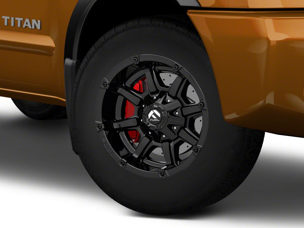 Fuel Wheels Titan Coupler Gloss Black 6-Lug Wheel; 18x9; 1mm Offset ...