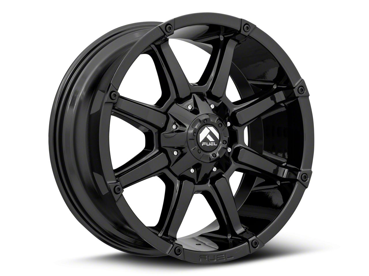 Fuel Wheels Titan Coupler Gloss Black 6-Lug Wheel; 20x10; -18mm Offset ...