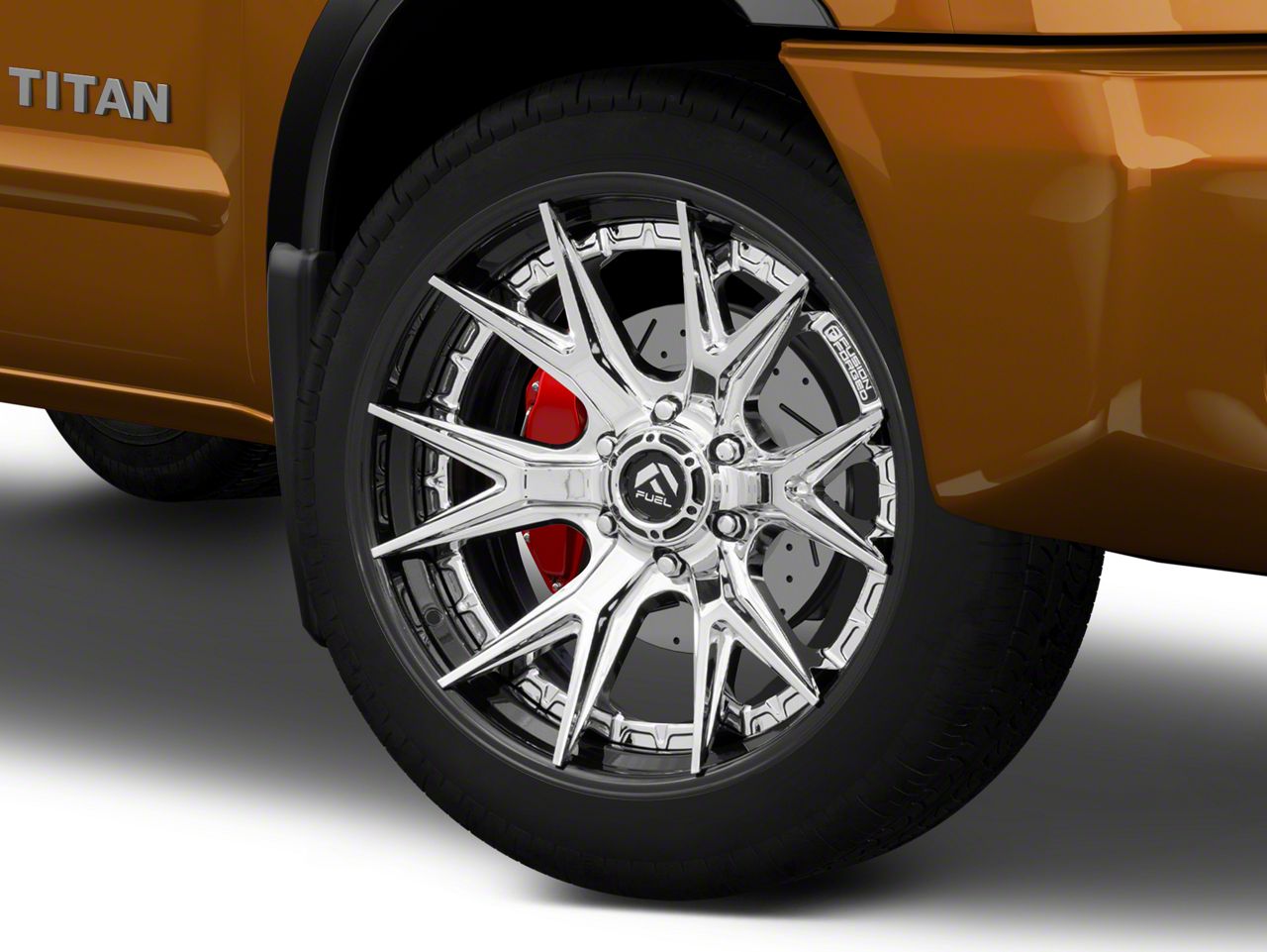Fuel Wheels Titan Fusion Forged Catalyst Chrome with Gloss Black Lip 6 ...
