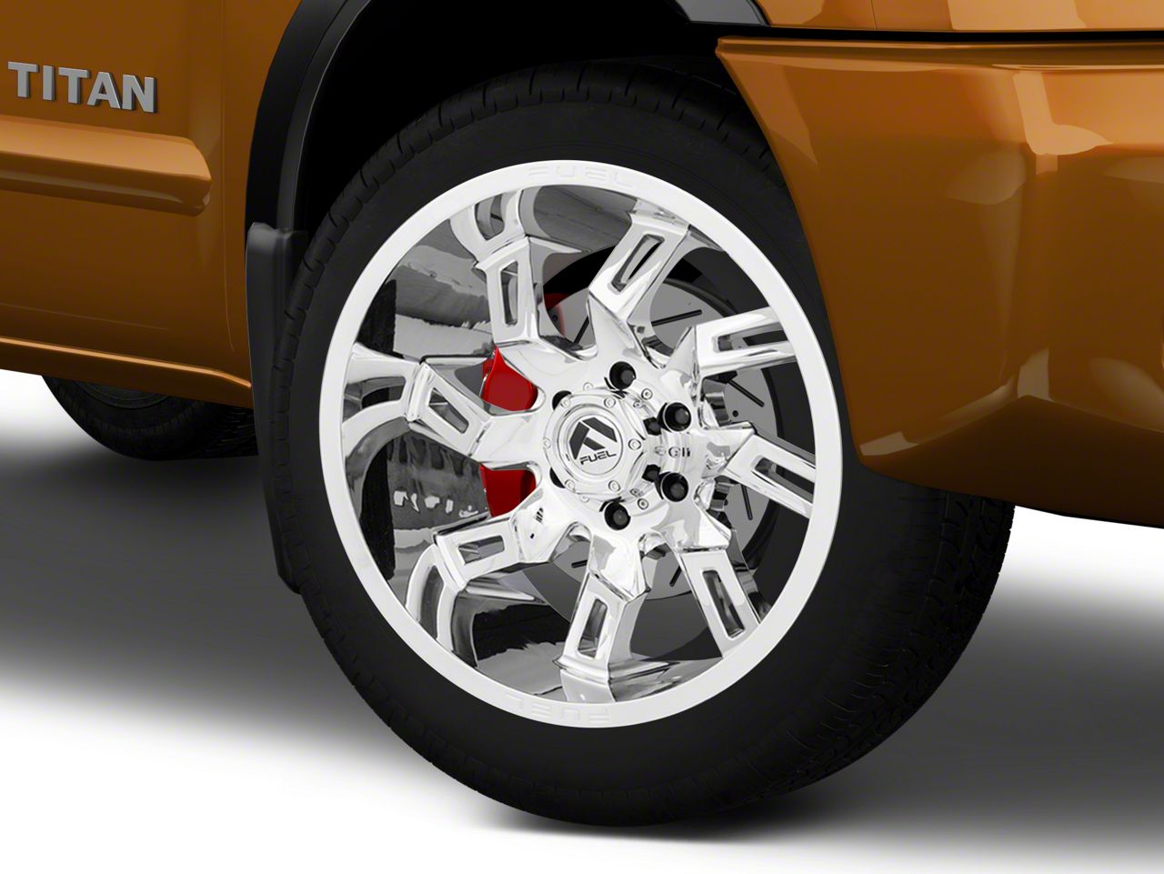 Fuel Wheels Titan Lockdown Chrome 6-Lug Wheel; 22x10; -18mm Offset ...