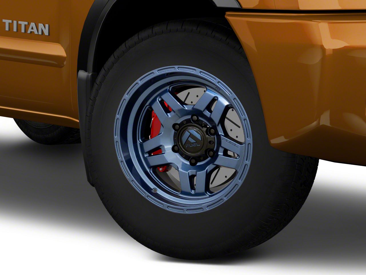 Fuel Wheels Titan Oxide Dark Blue 6-Lug Wheel; 18x9; 1mm Offset ...