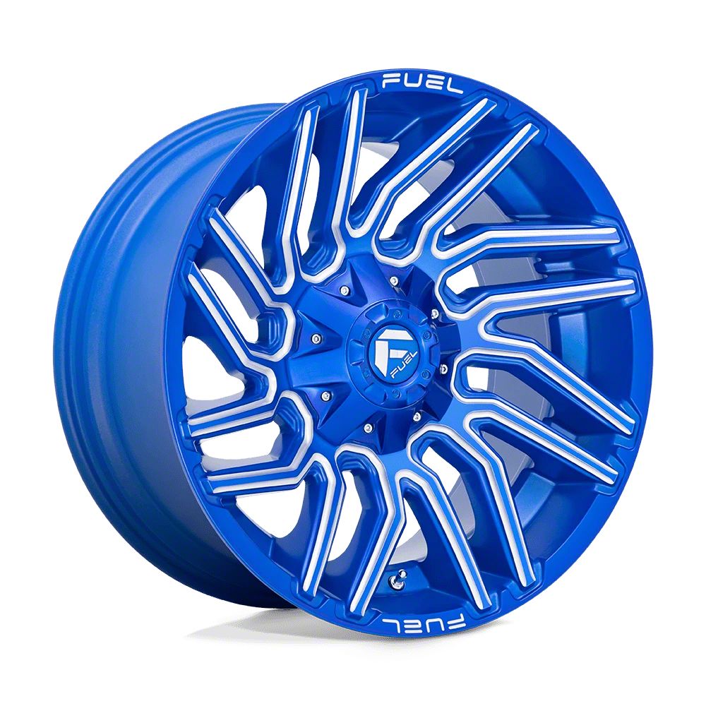 Fuel Wheels Titan Typhoon Anodized Blue Milled 6-Lug Wheel; 20x10 ...