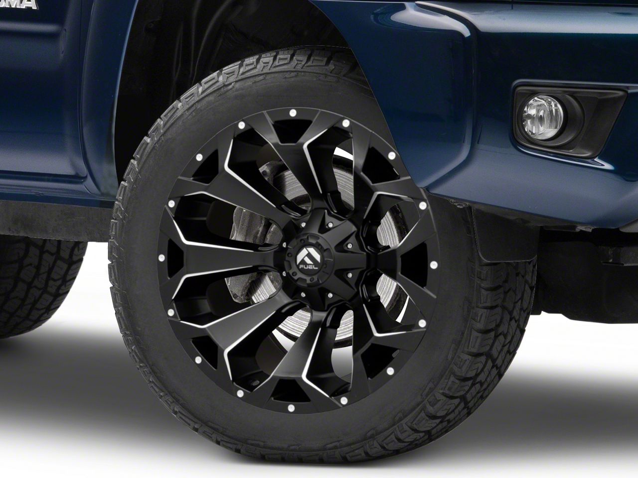 Fuel Wheels Tacoma Assault Matte Black Milled 6-Lug Wheel; 20x9; 19mm ...
