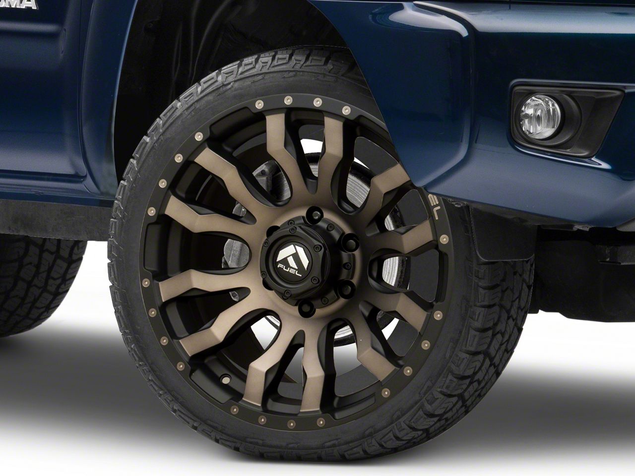 Fuel Wheels Tacoma Blitz Matte Black Double Dark Tint Wheel; 22x10 ...
